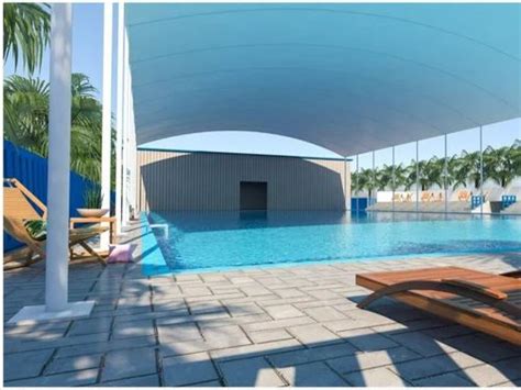 Swimming Pool Covering Tensile Structure At ₹ 385sq Ft Swimming Pool