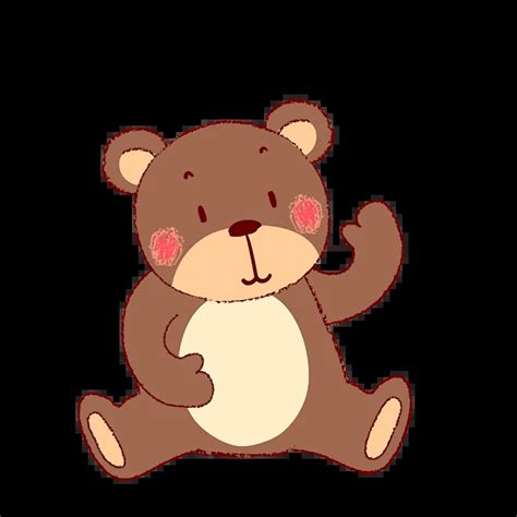 手绘小熊 花瓣网