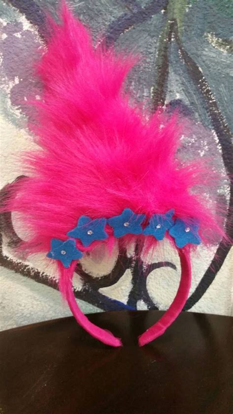 Troll Hair Troll Headband Poppy Hair Hot Pink Troll Hair In Stock By Parisianbridal On Etsy
