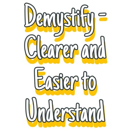 Jerlin Juliet On Linkedin Synonym Of Demystify 🙂