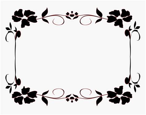 Flower Border Design Images Black And White Best Flower Site