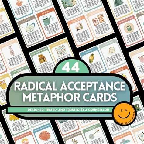 Radical Acceptance And Commitment Therapy Dbt Metaphor Cards Act
