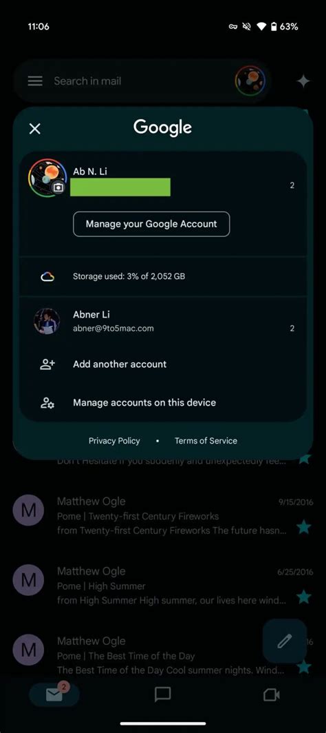 Gmail For Android Gets A New Account Switching Ui Sammobile