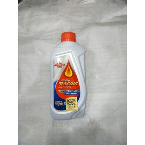 Jual Oli Federal Racing 1 Liter Original 10w 40 Shopee Indonesia
