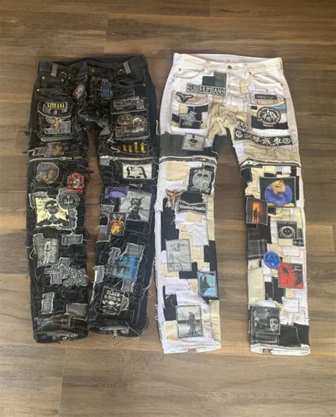 Patch Pants Diy Pants Patch Pants Punk Outfits