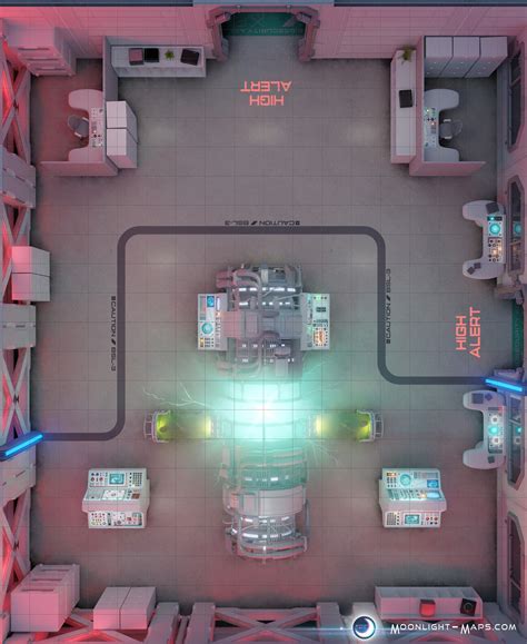 Bio Reactor Moonlight Maps Sci Fi Tabletop Rpg Maps Map Sci Fi Rpg