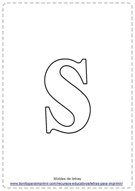 🥇molde De La Letra S📒【bonitas En Pdf】