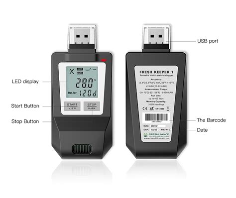 lcd temperature humidity data logger price environmental xprt