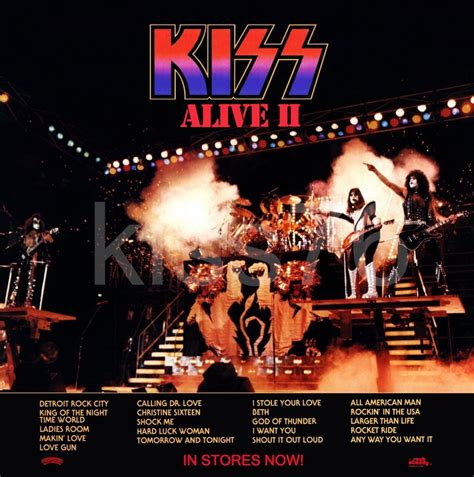 Kiss Rock Band Alive Ii Album 24 X 24 Inch Custom Poster Love Gun