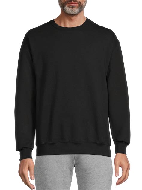 Athletic Works Mens Fleece Crewneck Sweatshirt Sizes S 4xl Relaxed