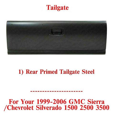 2002 Gmc Sierra 1500 Tailgate 4 Piece Tailgate Hinge Set For 1999 2006