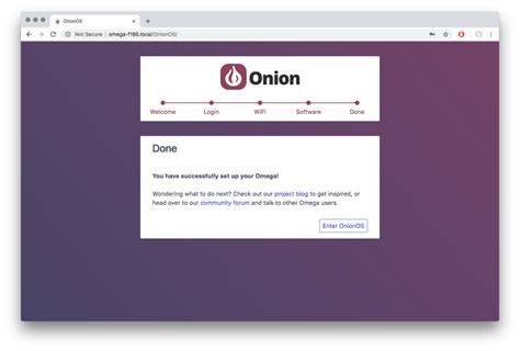 Getting Started With The Omega Pro Onion