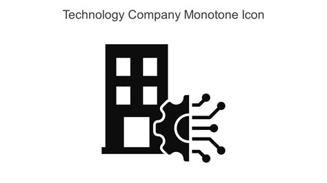 technology company monotone icon in powerpoint pptx png and editable