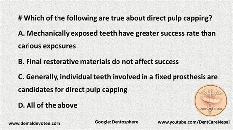 Dentosphere World Of Dentistry Direct Pulp Capping