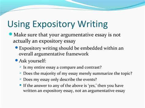 English Expository Vs Argumentative Ppt