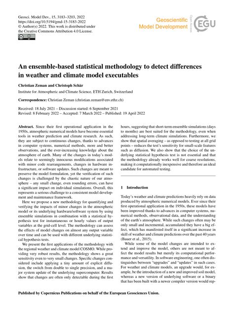 Pdf An Ensemble Based Statistical Methodology To Detect Differences