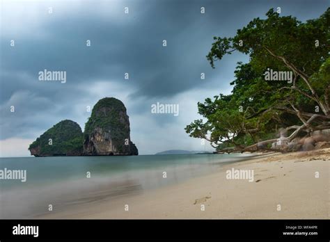 Ao Phra Nang Beach Koh Rang Nok Island In Phra Nang Beach Cave Krabi