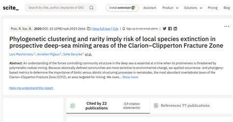Phylogenetic Clustering And Rarity Imply Risk Of Local Species Extinction In Prospective Deep