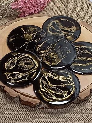 Conjunto De Bases Para Copos De Resina 4 Bases Para Copos