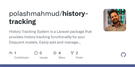 Github Polashmahmudhistory Tracking History Tracking System Is A Laravel Package That