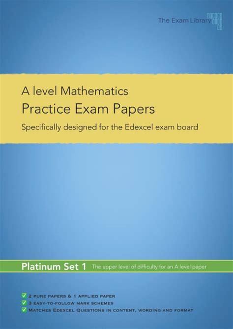 A Level Maths Practice Exam Papers Platinum Set 1 Specifically