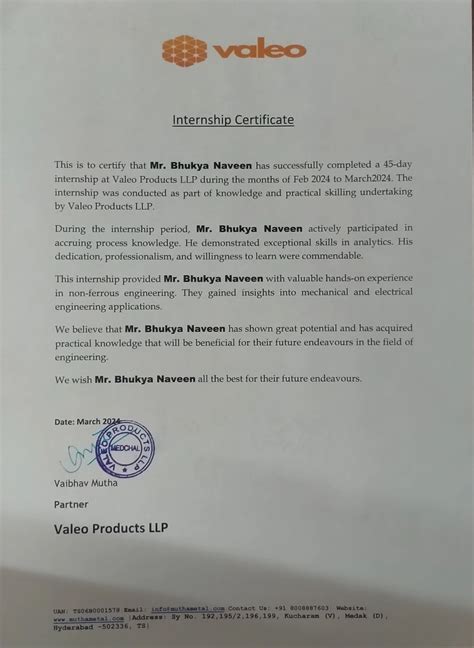 Bhukya Naveen On Linkedin I Am Happy To Share That I Had Successfully Completed My Internship From