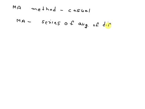 Solved Question 10 A Time Series Explains How Judgmental Approaches