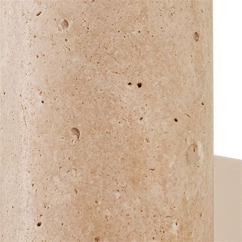 Lucande Tavira Wall Light Travertine Stone Up Down Uk