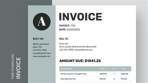 Design Invoice Free Google Docs Template Gdoc Io