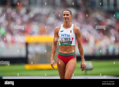 Rita Nemes Participating In The Heptathlon At The World Athletics