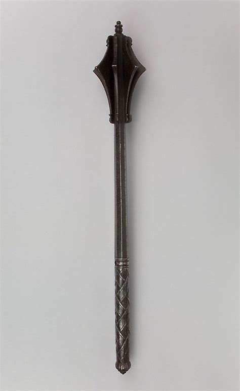 Highly Decorated Medieval French Two Hand Mace Ethnographic Arms Armour