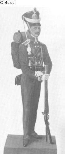 Unteroffizier Vom Mecklenburgisch Schweriner Leichten Infanterie Bataillon In Uniform Aus Dem