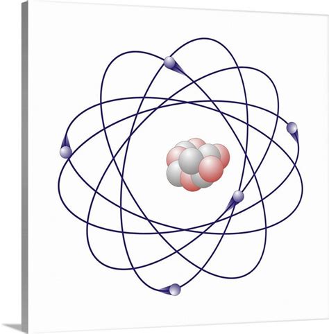 Boron Atomic Model Canvas Print Wall Wall Art Prints Canvas Prints