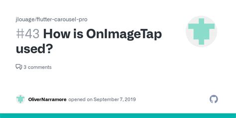 how is onimagetap used · issue 43 · jlouage flutter carousel pro · github