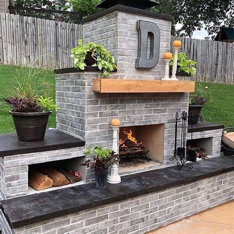 Pin By Patricia Santana On Backyard Diy Outdoor Fireplace Backyard