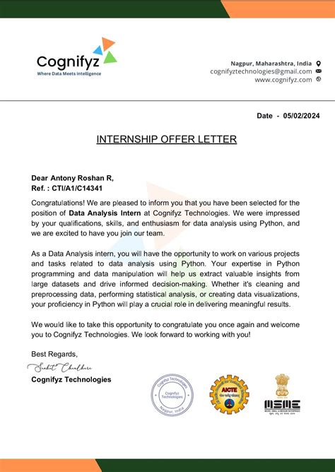 Cognifyz Cognifyztech Cognifyztechnologies Internship Datascience