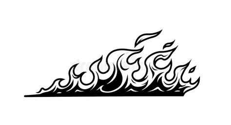 The Heart Of The Inferno An Expressive Line Art Exploration Of Fire S