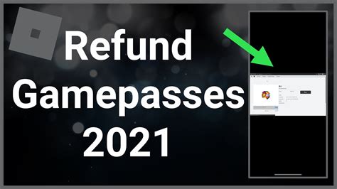 How To Refund Gamepasses On Roblox Youtube