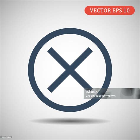 Wrong Markvector Illustration In Flat Style Stock Illustration