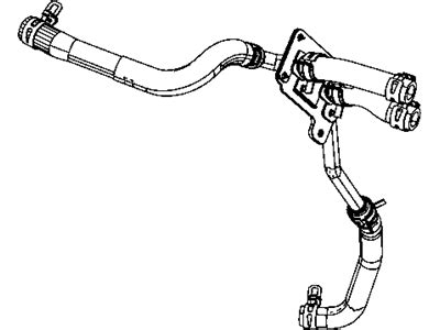 55038040ai Genuine Mopar Heater Supply And Return Hose