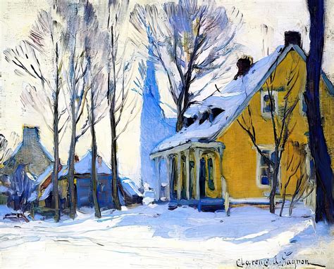 Clarence Gagnon Canadian Village Grey Day 1912 Etsy