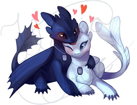 Toothless The Dragon And His Girlfriend