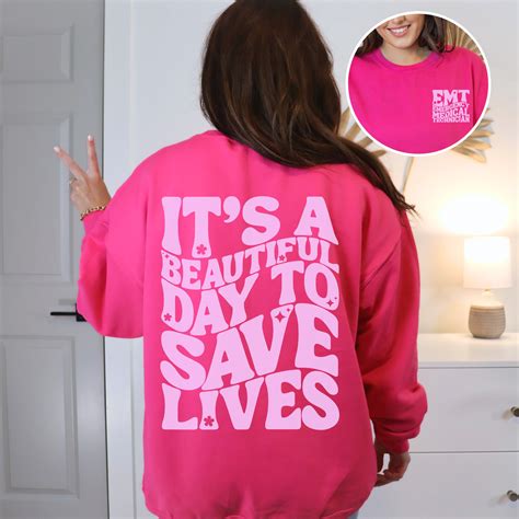 Cute Emt Sweatshirt Groovy Emt T Retro Emt Shirt Emergency