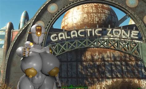 Rule 34 3d Assaultron Breasts Fallout Fallout 4 Female Glowing Eyes