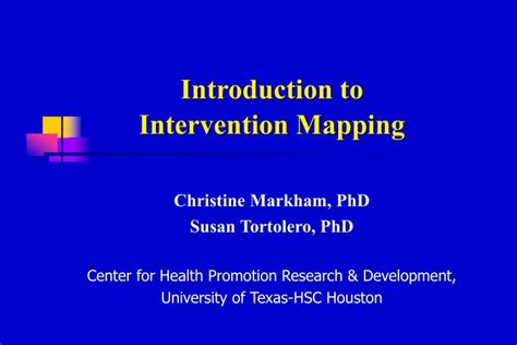 Ppt Introduction To Intervention Mapping Powerpoint Presentation Free Download Id447907