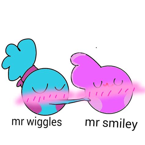 Mr Wiggles And Mr Smiley First Kiss By Pinkcetmeowmeow On Deviantart