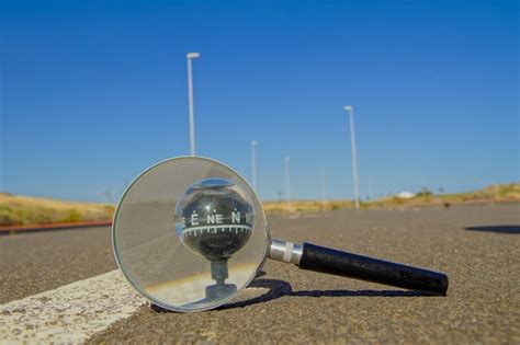 Premium Photo Compass On The Road
