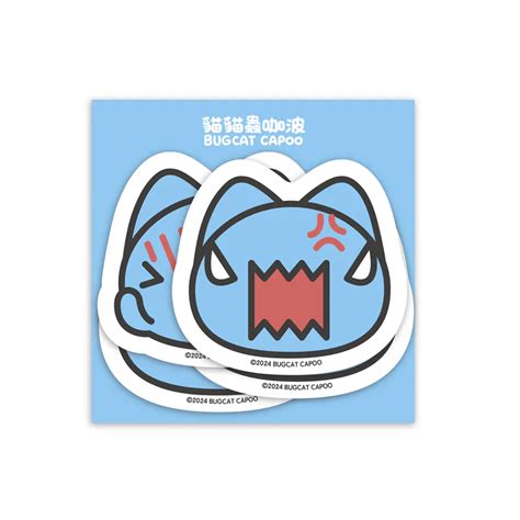 Capoo Big Face Expressions Weatherproof Stickers Bugcat Capoo Store