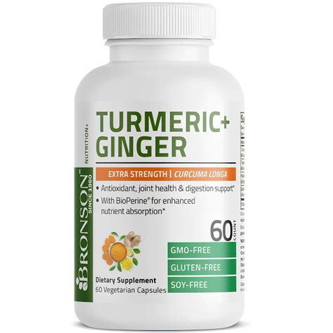 Turmeric Si Ginger 1950 Mg 60 Capsule Bronson Laboratori Farmacia