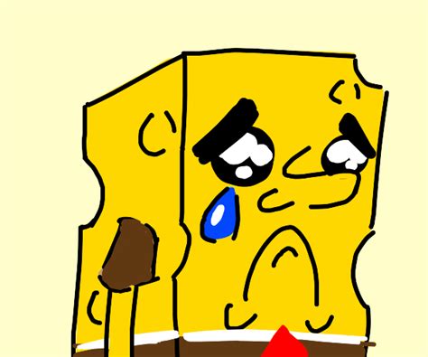 Crying Spongebob Drawception
